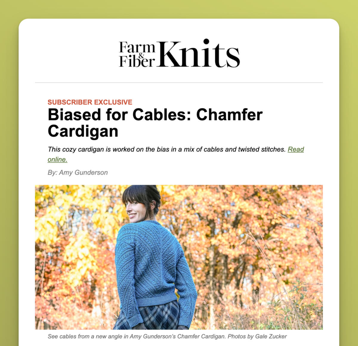 Join the Farm & Fiber Knits Newsletter